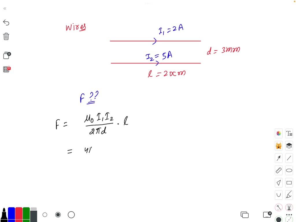 SOLVED: Two horizontal wires are parallel to each other. The lengths of ...