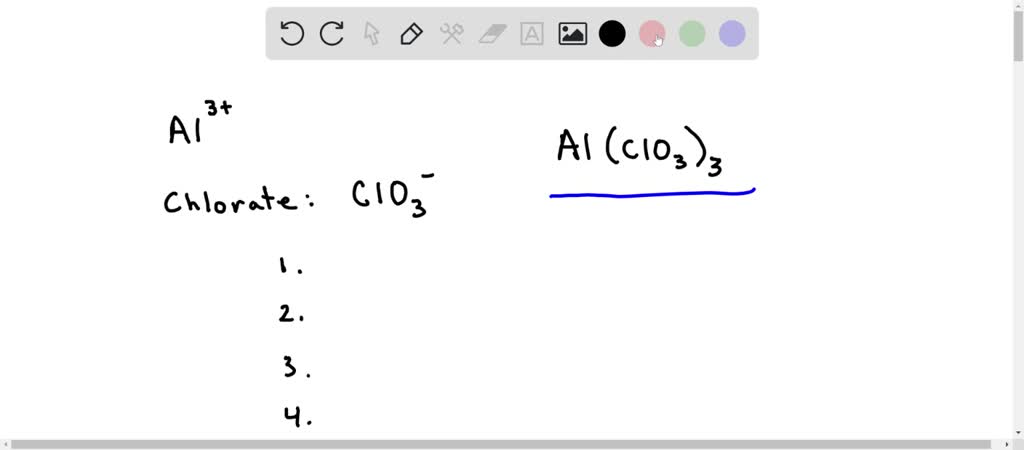 SOLVED: Question 8 Compound forms between aluminum cation and chlorate ...