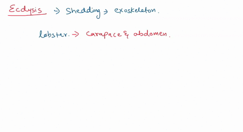 1. What is ecdysis? When do organisms undergo this...