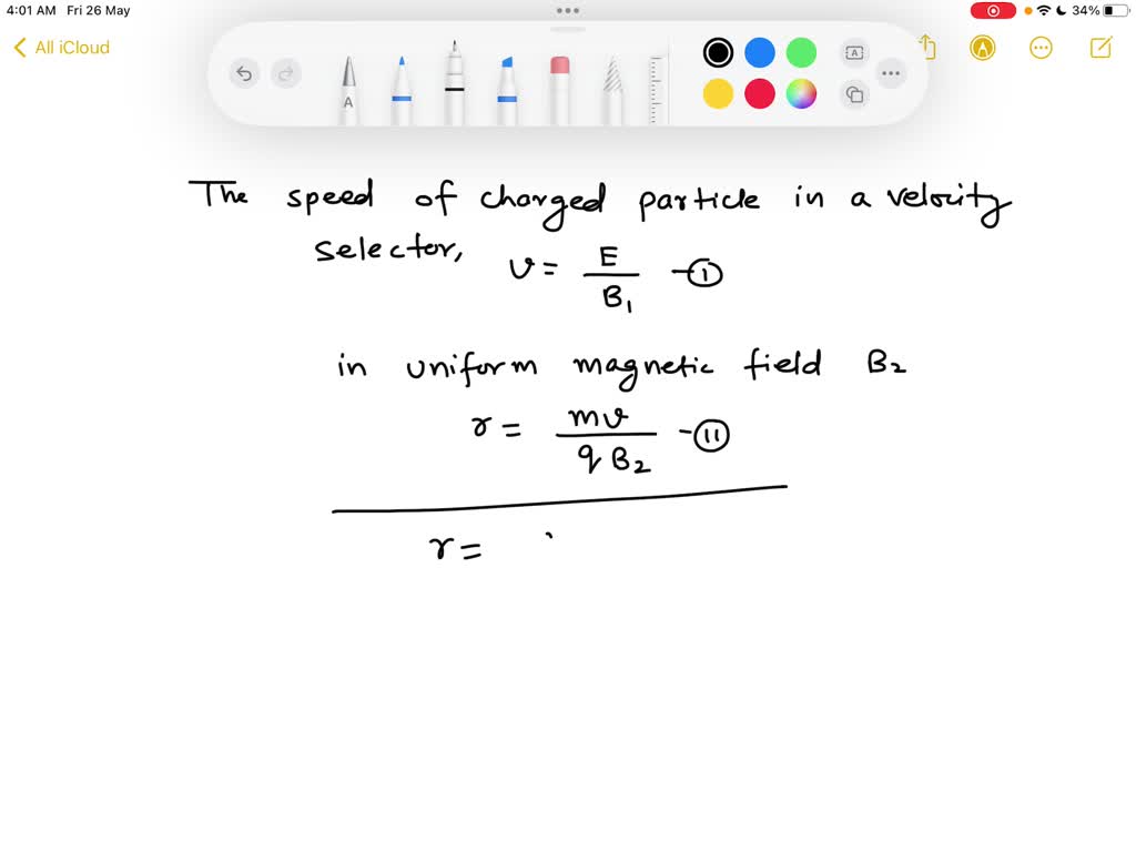 SOLVED: Consider the mass spectrometer shown schematically in Figure ...