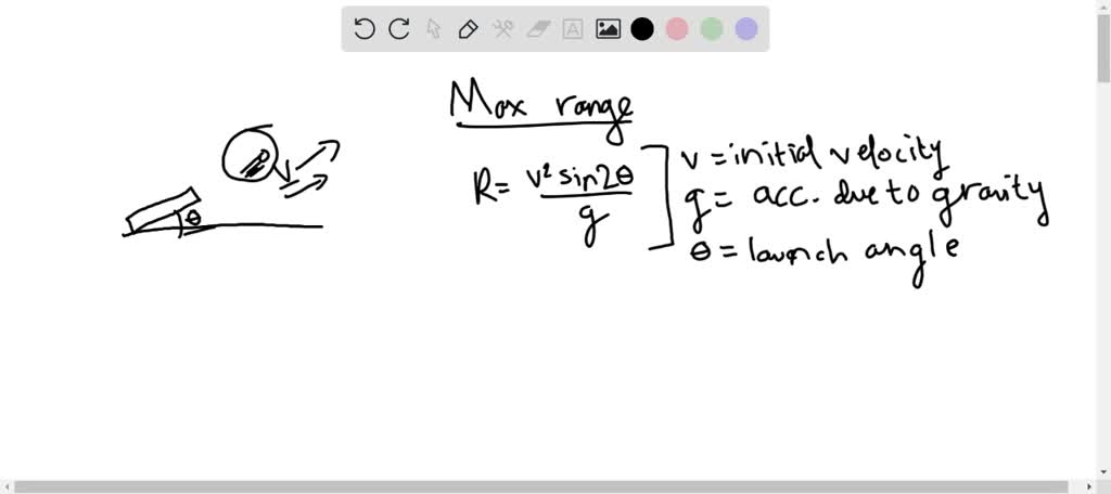 SOLVED: For a given launch velocity, at which launch angle does the projectile undergo the ...