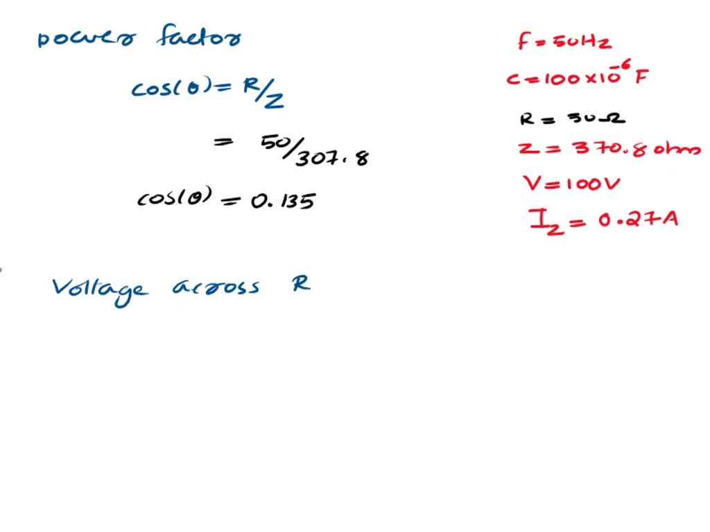 SOLVED: a) A pure resistance of 50 ohms is in series with a pure ...