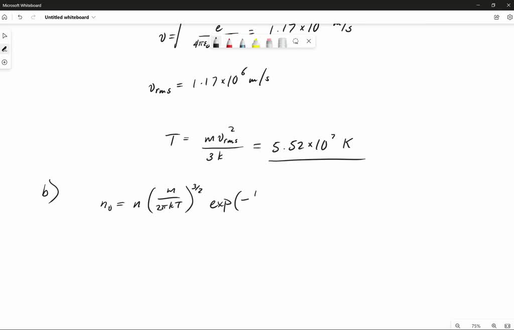 SOLVED: (a) Taking into consideration the Maxwell-Boltzmann velocity ...