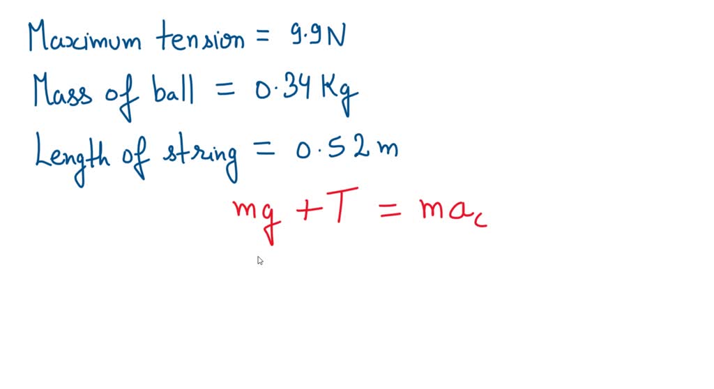 SOLVED: A baseball m=.34kg is spun vertically on a massless string of ...