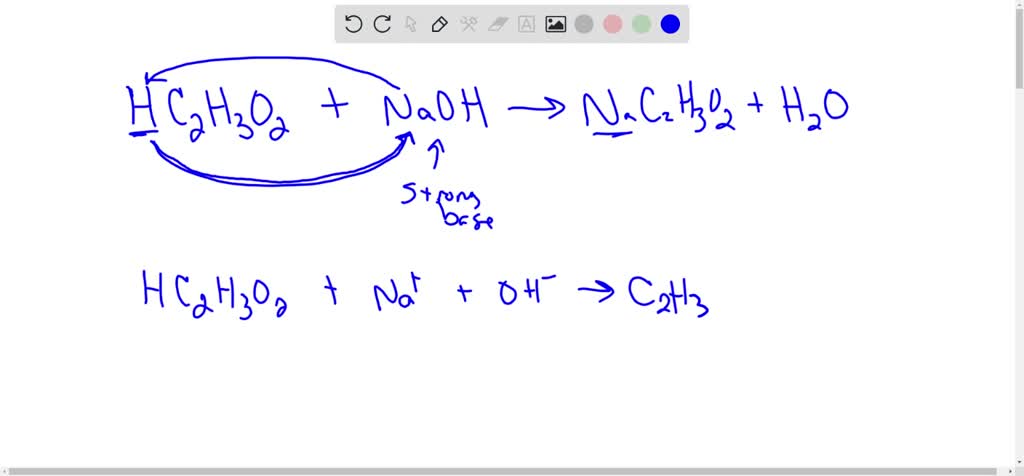 SOLVED: Consider again the titration of HC2H3O2 with NaOH. Let's say ...