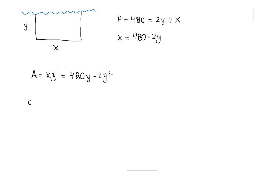 SOLVED: A farmer wants to make three identical rectangular enclosures along a straight river, as ...