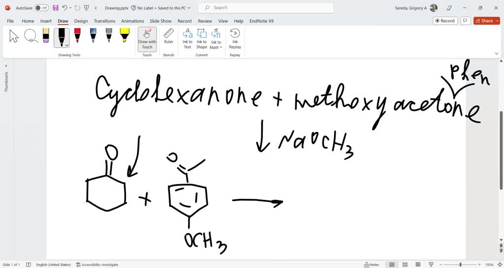 SOLVED: cyclohexanone plus methoxyacetone/NaOCH3 mechanism
