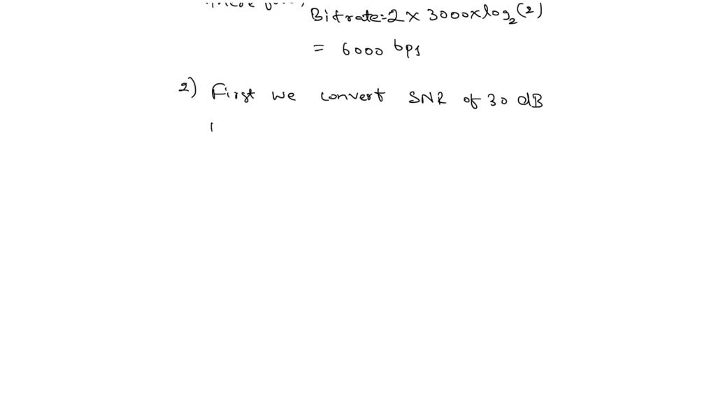 SOLVED: Consider a noiseless channel with a bandwidth of 3000 Hz ...