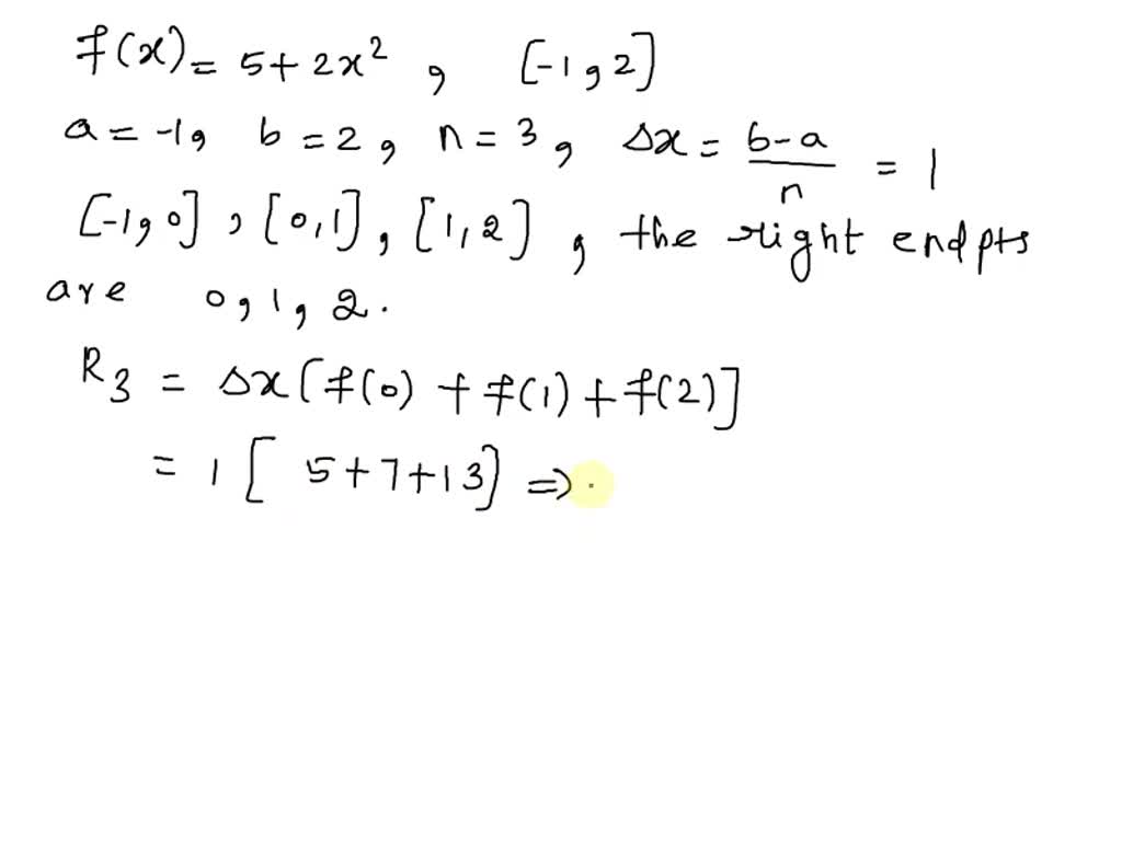 SOLVED: Estimate the area under the graph of rectangles and right ...