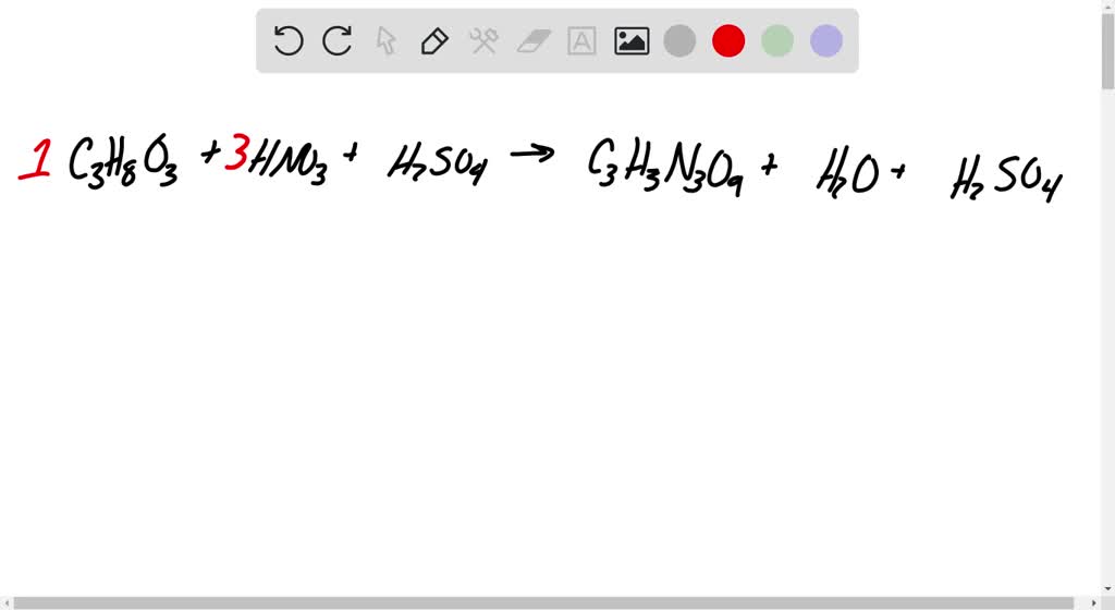 SOLVED: Nitroglycerin is made by combining glycerol, nitric acid, and ...