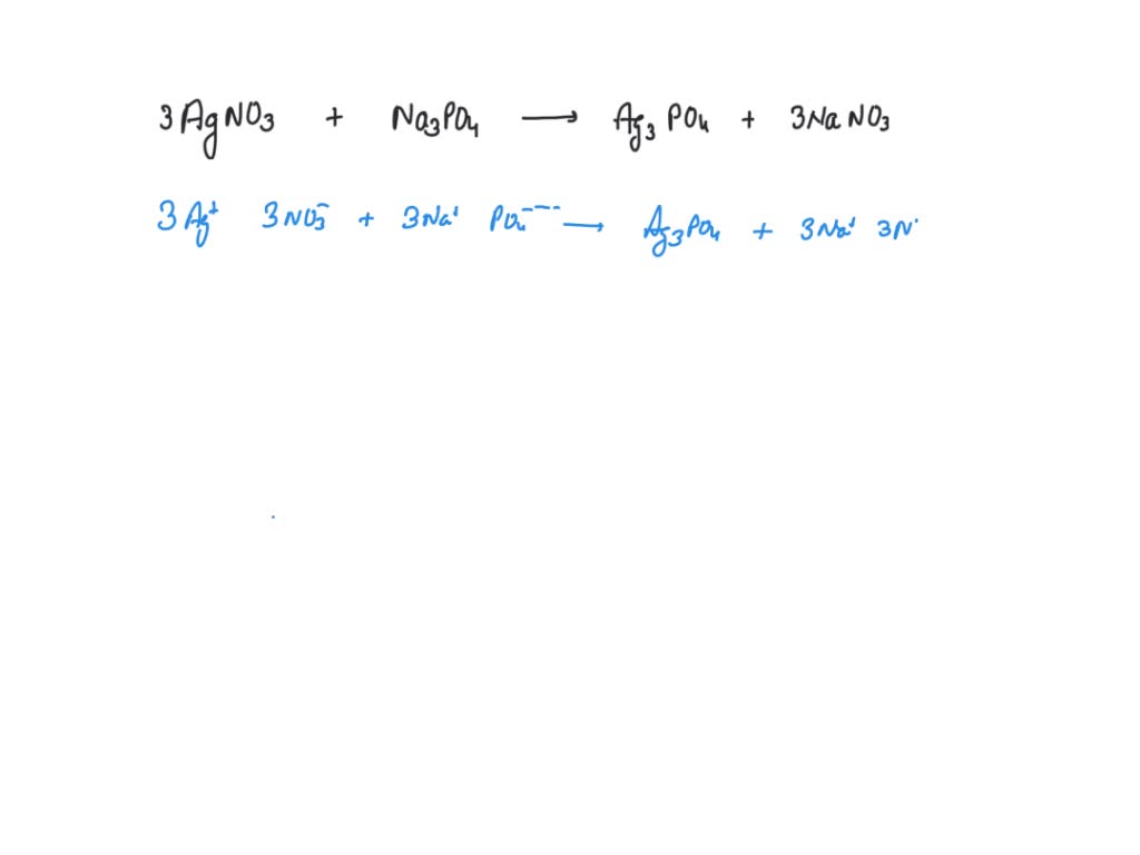 SOLVED: Silver Nitrate (AgNO3) forms a yellow precipitate when added to ...