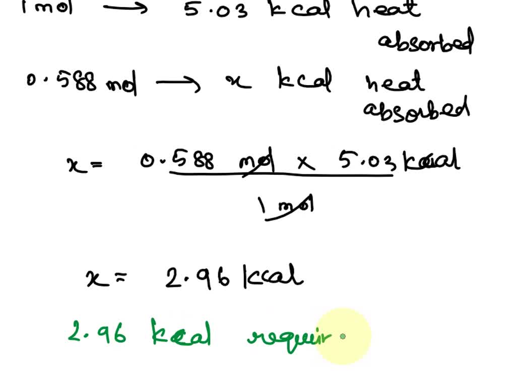 SOLVED: The heat of solution of sodium nitrate is 5.03 kcal/mol solute in 200 g of water ...