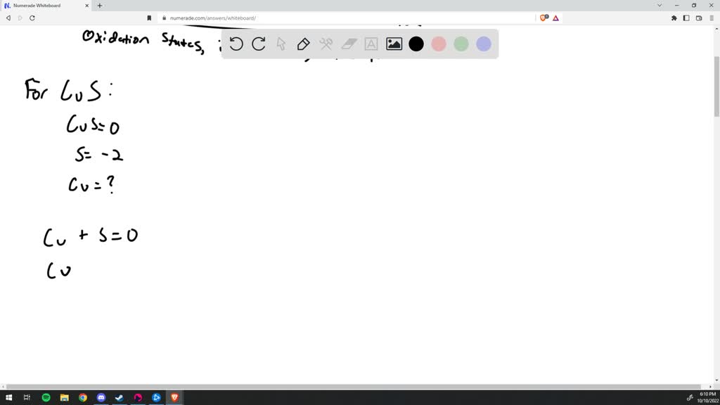 SOLVED: Copper sulfide is found written as both CuS and Cu2S. Why are ...