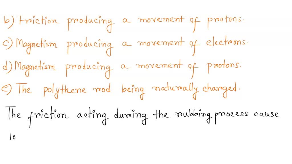 SOLVED: 29.A polythene rod becomes charged when rubbed with a dry ...