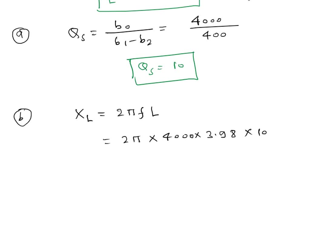 SOLVED: a) Derive an expression for the resonant frequency of the ...