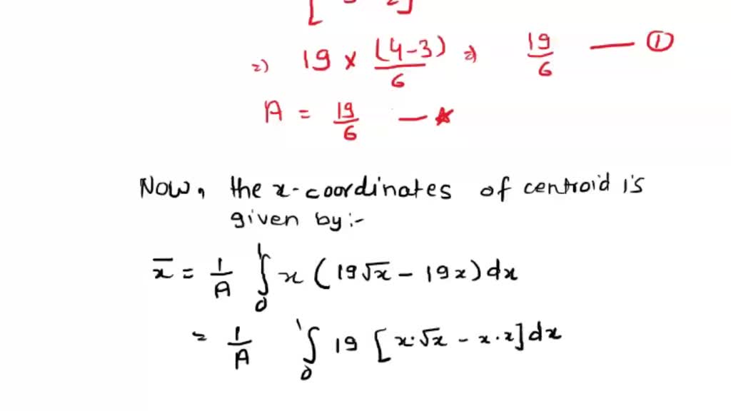 SOLVED: Find the centroid of the region lying between the graphs of the ...