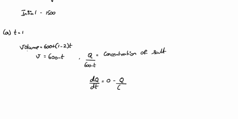 Differential equations a 600 gallon brine tank is to be...