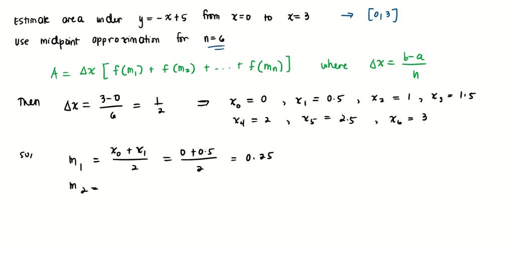 SOLVED: Six rectangles are used to estimate the area under the cunve, y ...