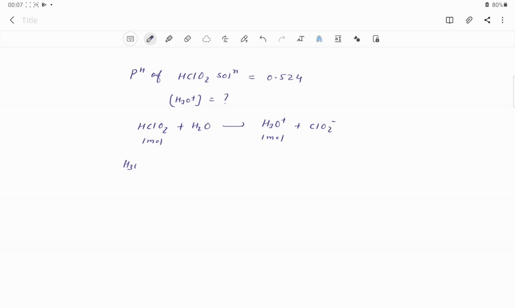 SOLVED: If you want to find the pH of a 0.524 M aqueous solution of ...