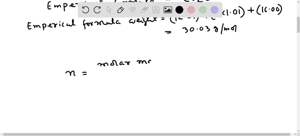 Solved Determine The Molecular Formula Of A Compound With An Empirical