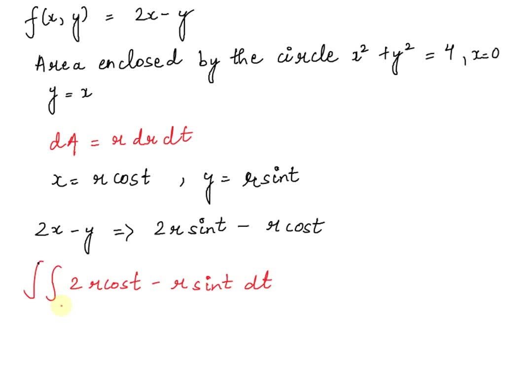point) Evaluate the double integral (2x Y) dA, where R is the region in the first quadrant ...