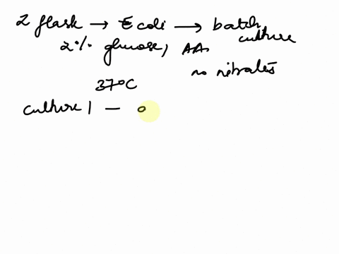 Two flasks of e coli are grown in batch culture in the same...