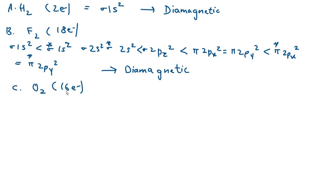 SOLVED: According to molecular orbital theory, which of the following ...