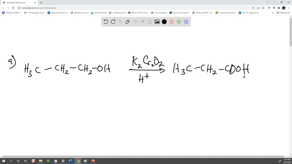SOLVED:05 Fropan-I-0l and propan-Z-Ol are separatcly oxidized under ...