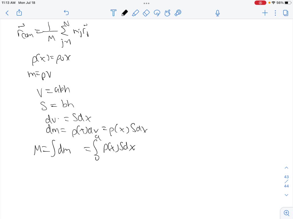SOLVED: Find the center of mass of a rectangular block of length a and ...