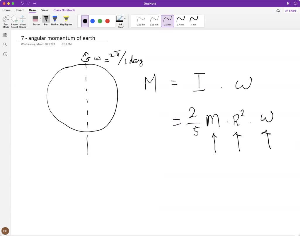 SOLVED: (a) Calculate the angular momentum of Earth that arises from ...