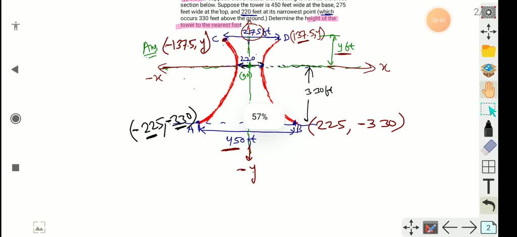 Natural Draft Cooling Towers Are Often Shaped As Hyperboloids Of Revolution Each Vertical Cross