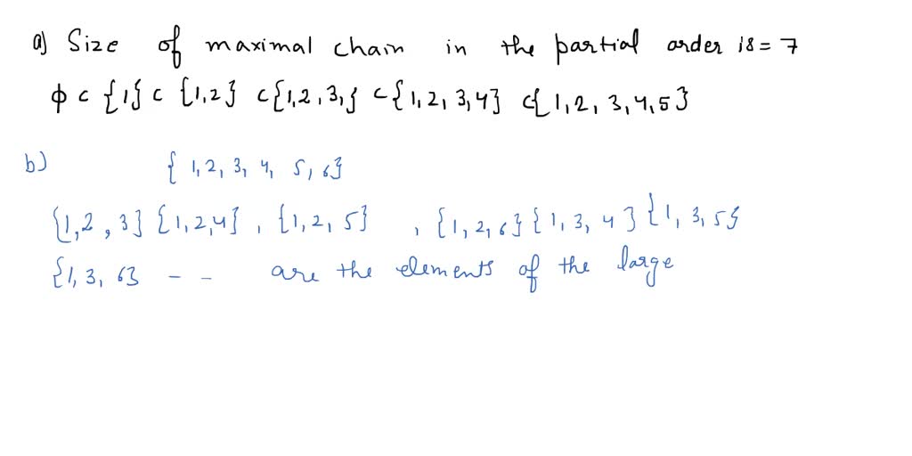 SOLVED: The proper subset relation, â‚¬, defines a strict partial order on the subsets of 1, 2 ...