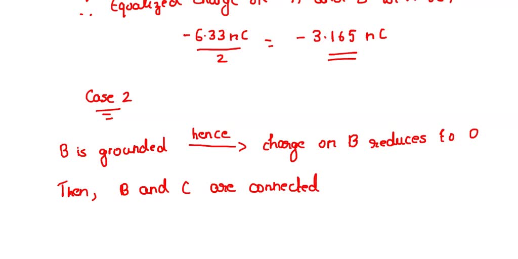 SOLVED: In the figure shown, three identical conducting spheres form an ...