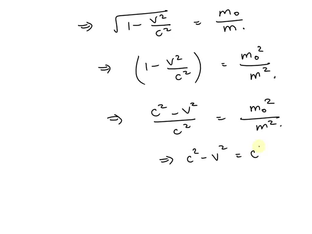 SOLVED: In the theory of relativity, the mass of a particle with speed is m = f(v) = m0 * sqrt(1 ...