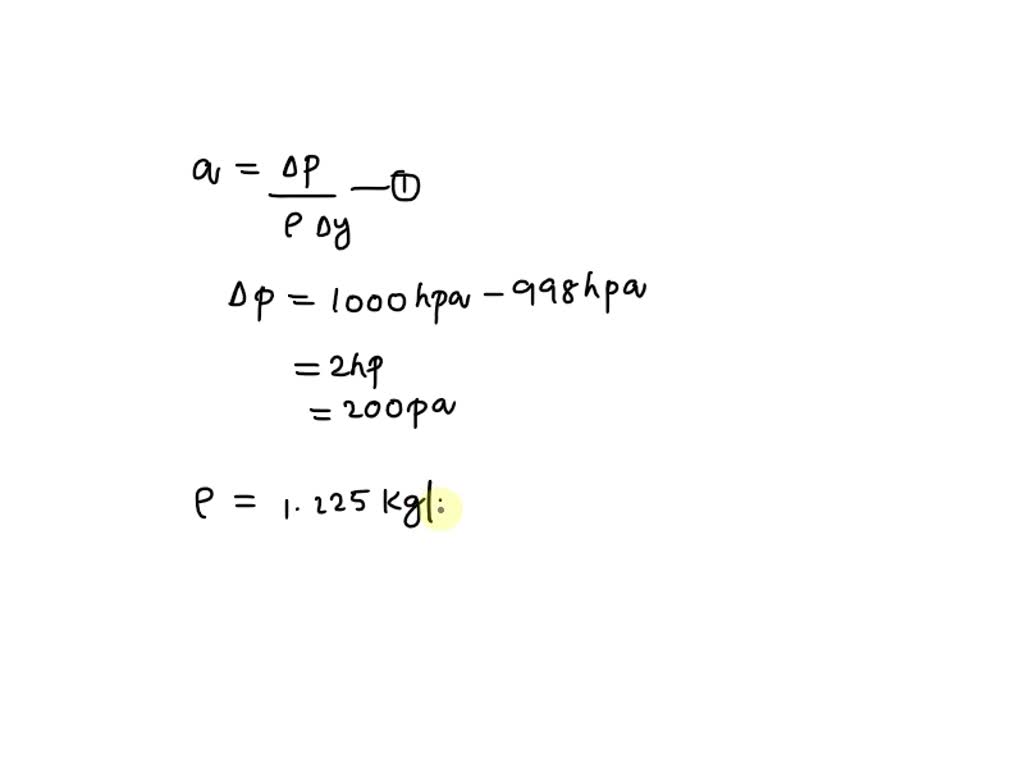 SOLVED: What is the magnitude of the acceleration due to the Pressure ...