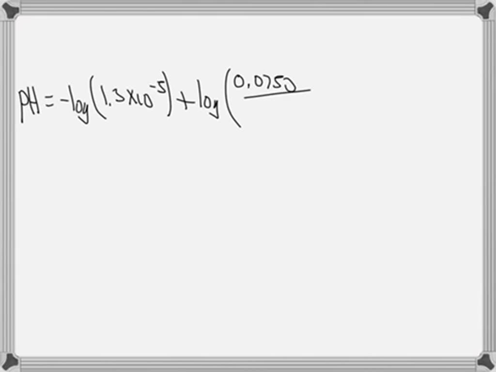SOLVED: Calculate the pH of a buffer consisting of a mixture of 0.100 M propanoic acid, HC3H5O2 ...
