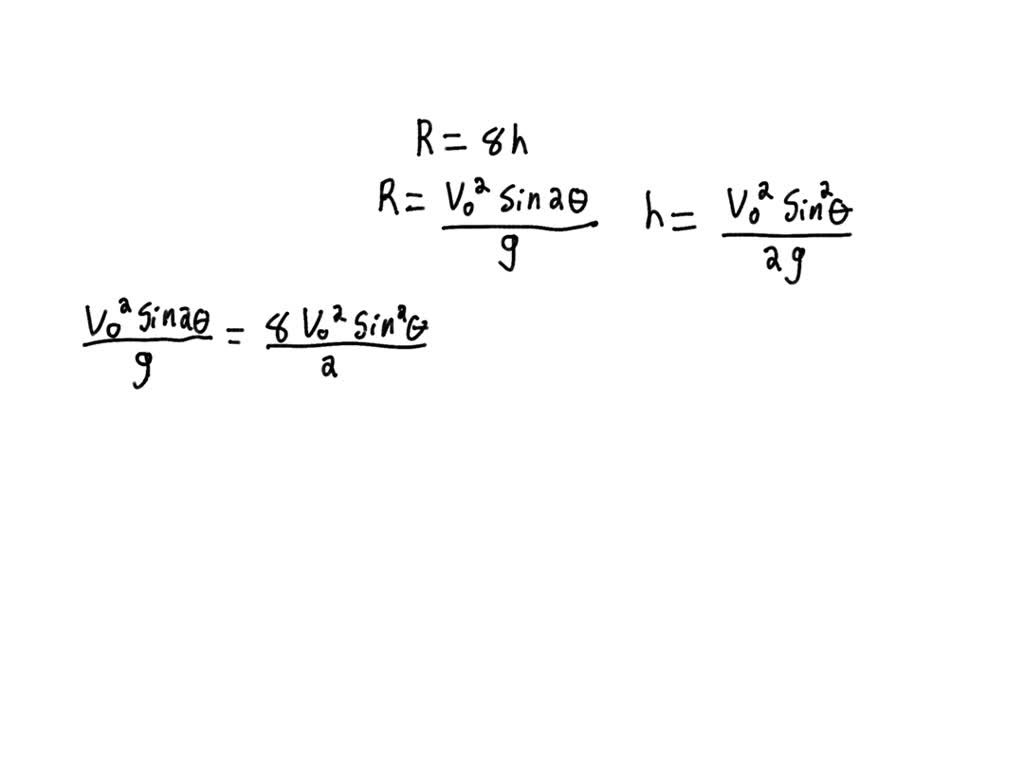SOLVED: If the range of a projectile's trajectory is eight times larger ...