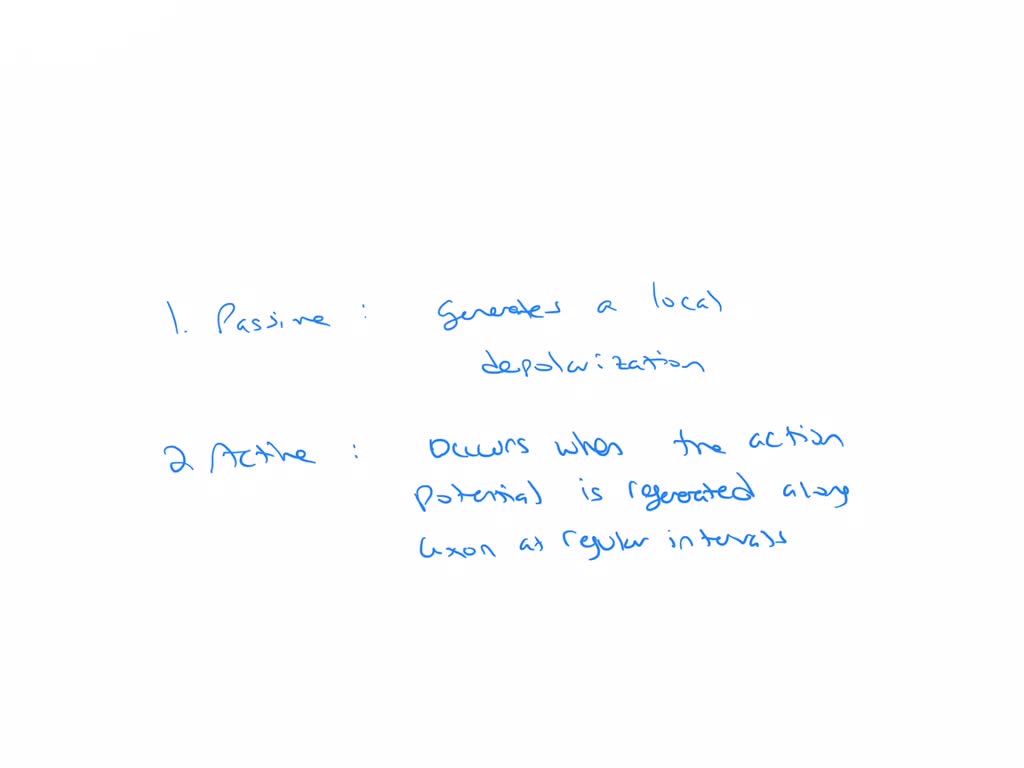 SOLVED: Explain the process of active flow and passive flow of current ...