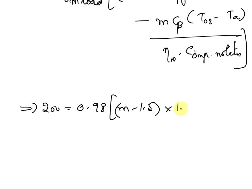 SOLVED: An auxiliary gas turbine for use on a large airliner uses a ...