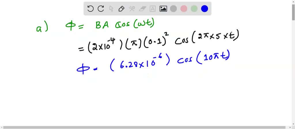 SOLVED: A circular loop of wire of radius 10 cm is mounted on a ...