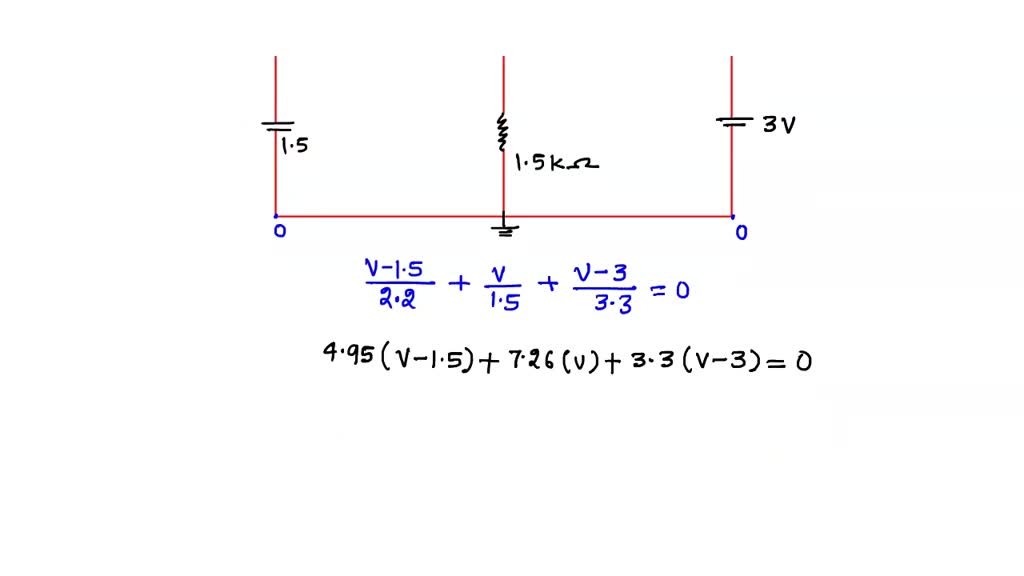SOLVED: Use Kirchhoff's Laws to solve for the theoretical currents and voltage drops in the ...