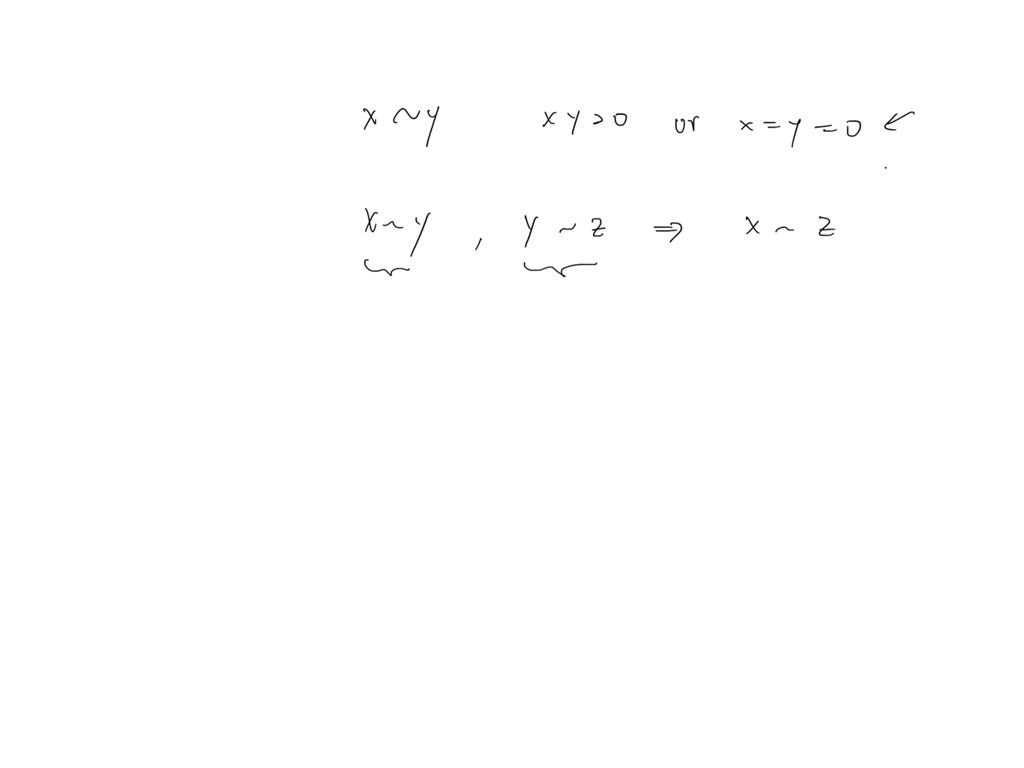 SOLVED: Consider the relation R= (x, y): x, y e R x2 = y2. Prove that R ... SOLVED: Consider the relation R= (x, y): x, y e R x2 = y2. Prove that R ...