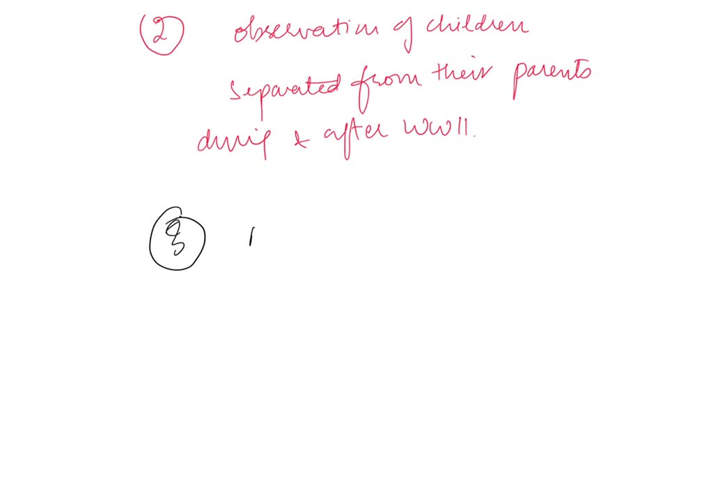 SOLVED: Describe the following: (a) The theory of John Bowlby’s ...