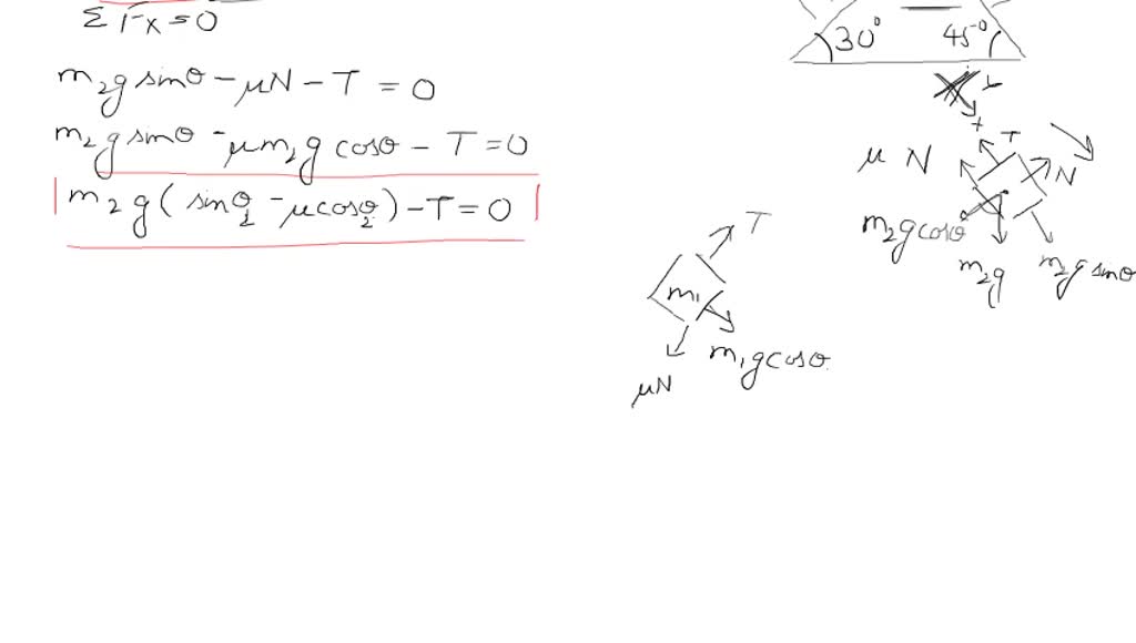 SOLVED: 2. Two masses were connected by a frictionless pulley and placed on an inclined plane ...
