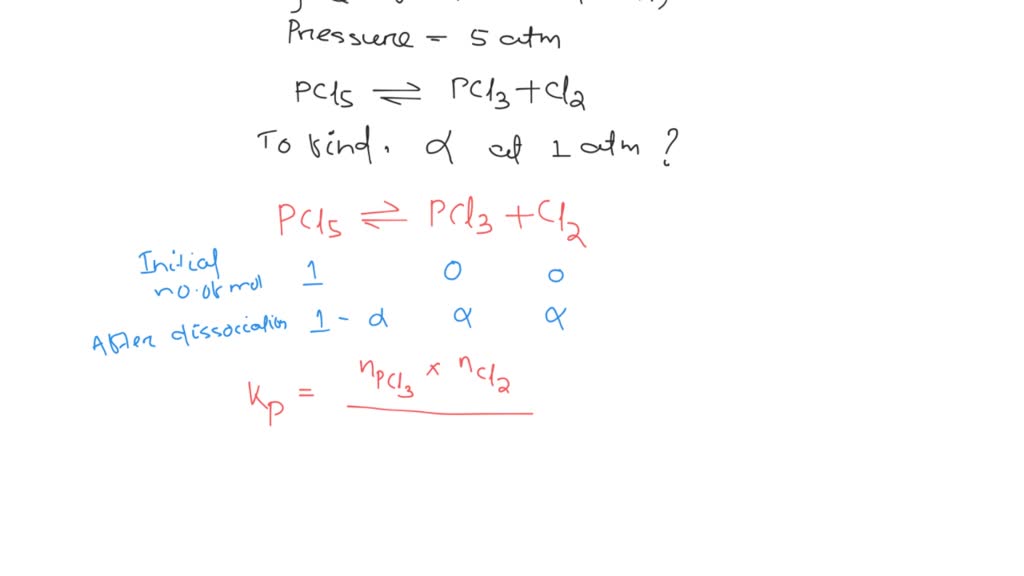 SOLVED: 4.5 g of PCl5 (molecular weight 208.5 ) were completely ...