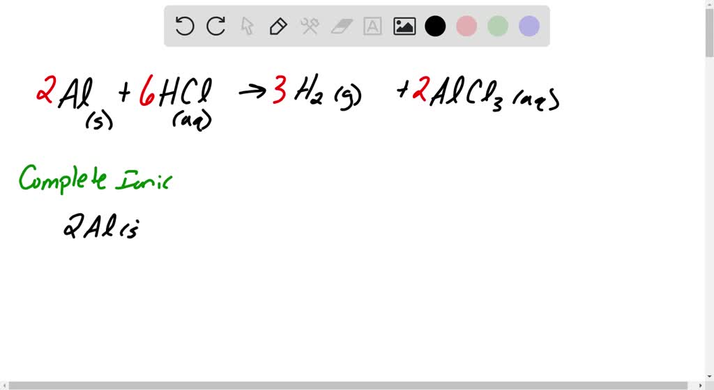 SOLVED: aluminum hydroxide (solid) + hydrochloric acid a) What is the ...