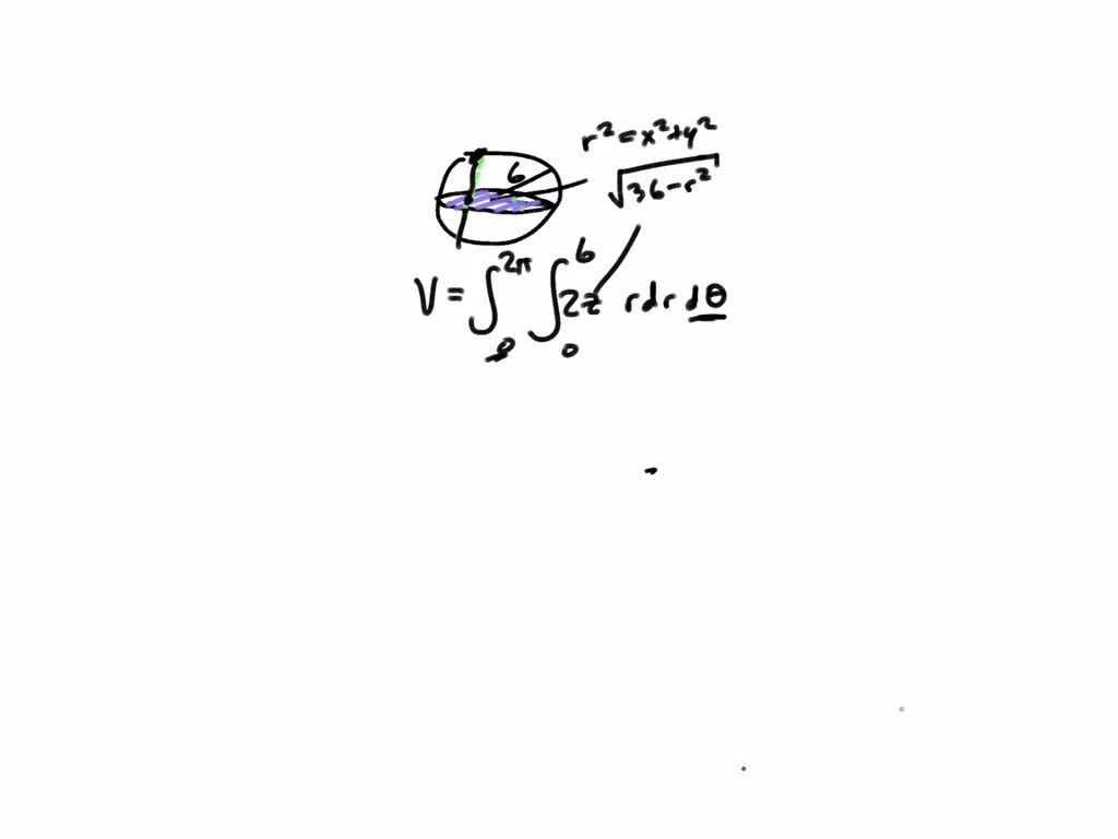 SOLVED: Consider the sphere x^2 + y^2 + z^2 = 36. Determine the double ...