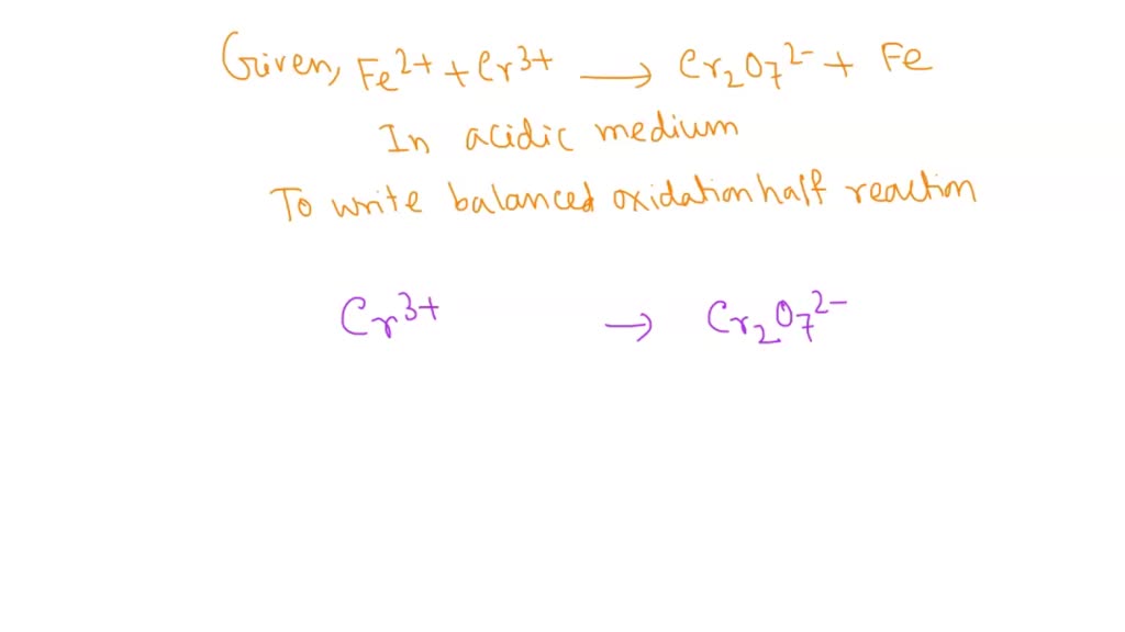 Solved 1 A The Following Skeletal Oxidation Reduction Reaction