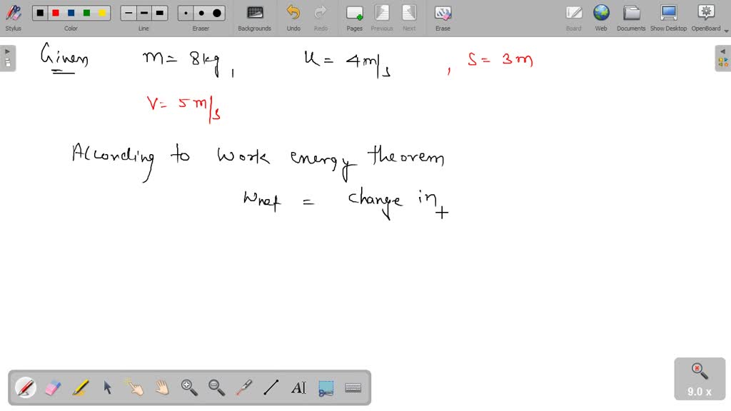 SOLVED: 3. A body of mass 8kg moves in a straight line on horizontal ...