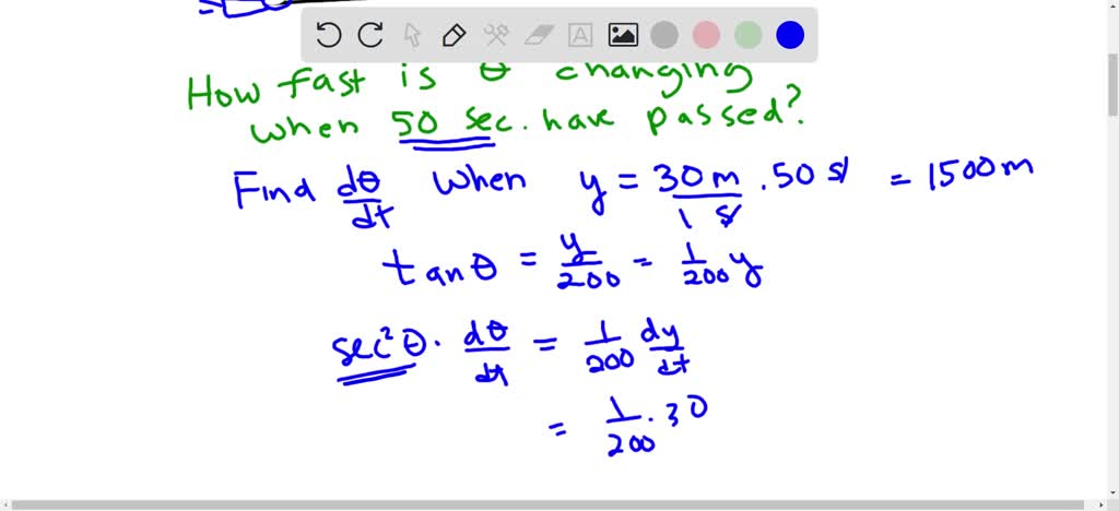 SOLVED: "Complete the following related rates word problem: Include a ...